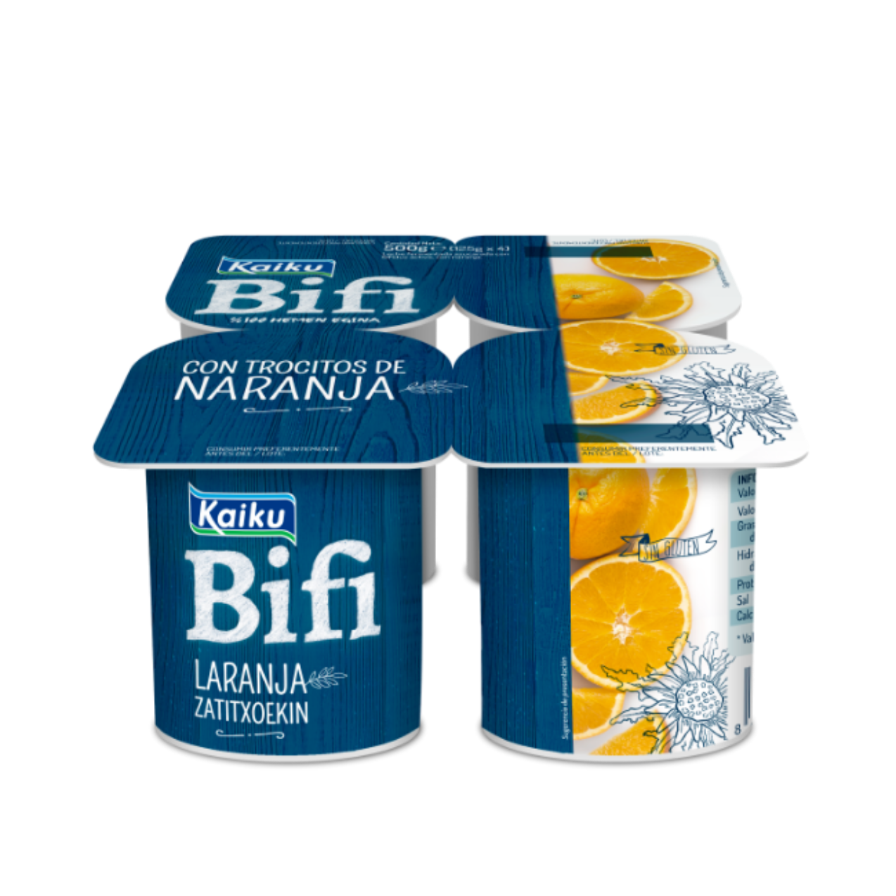 Yogur Kaiku BIFI con naranja | Kaiku